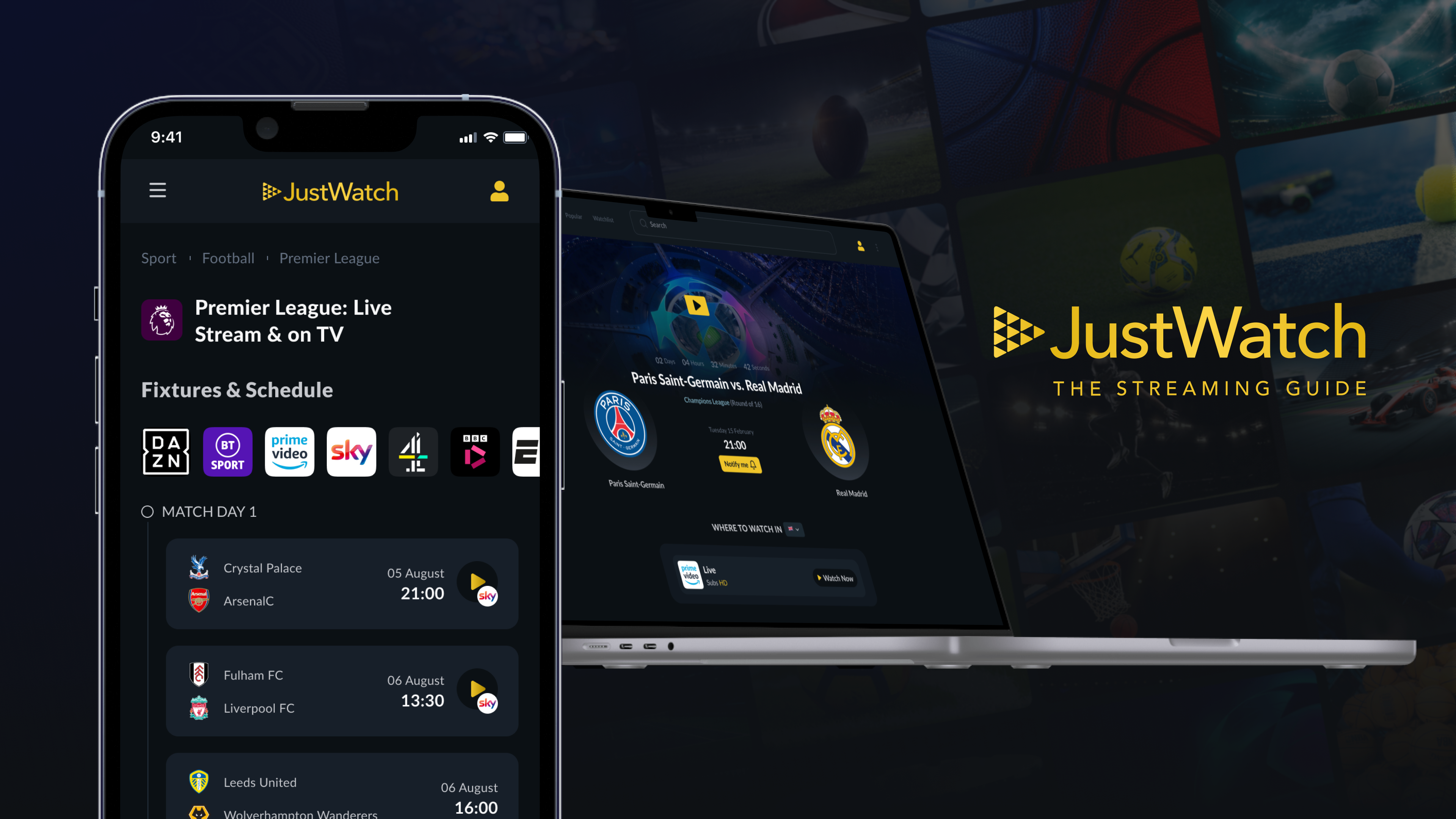 JustWatch launches streaming guide for sports | That's All Sport